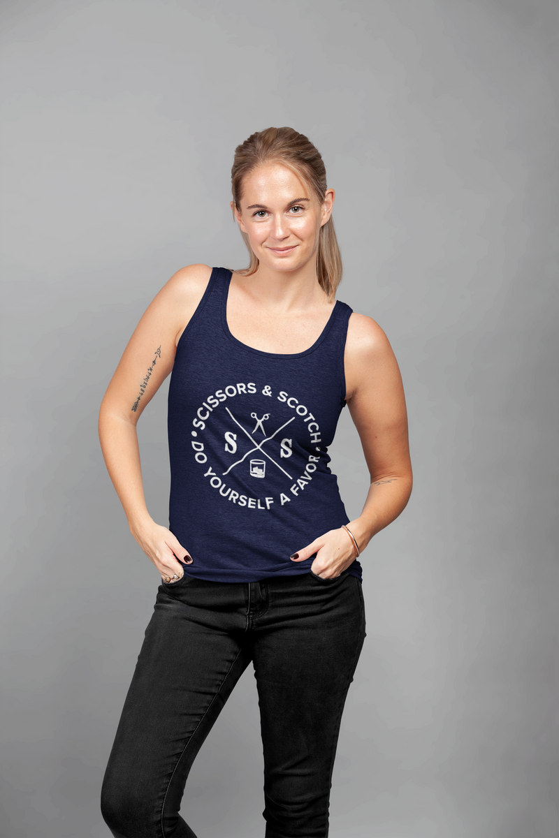 Women's Flowy Tank Top with Side Slit – Scissors & Scotch